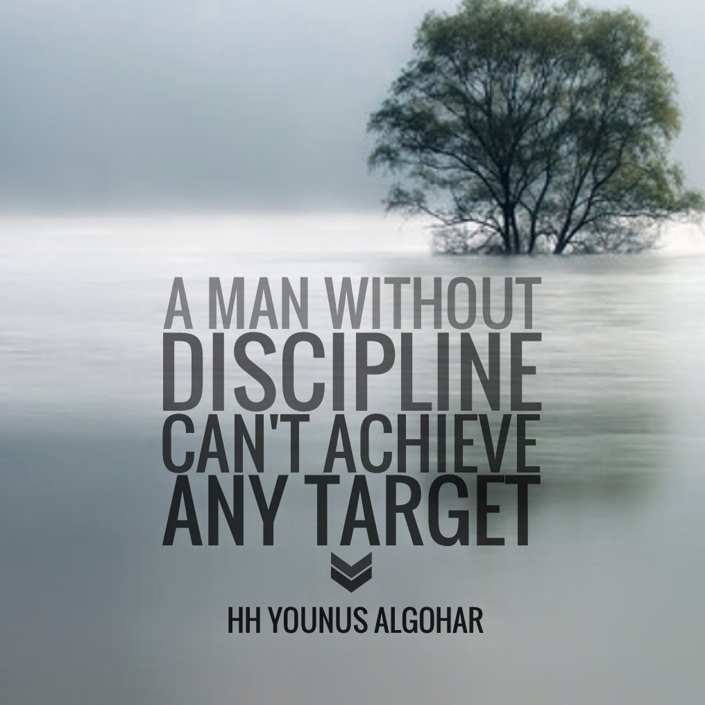 The Official MFI® Blog: Quote of the Day: A Man Without Discipline...