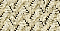 Eyelet Lace 14 in the round