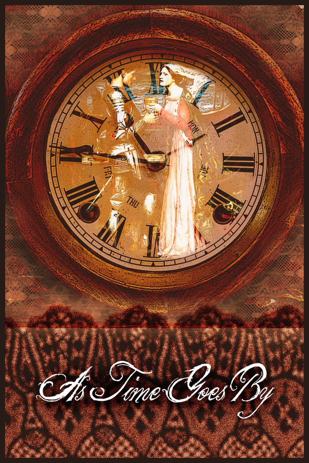 a little color every day: Sunday Postcard Art: As Time Goes By