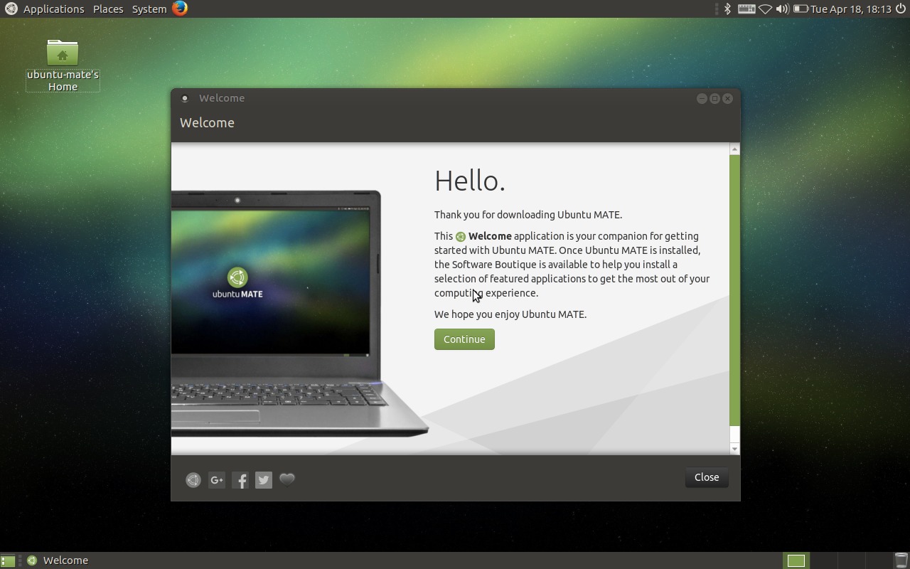 Ubuntu MATE 17.04 Zesty Zapus screenshots