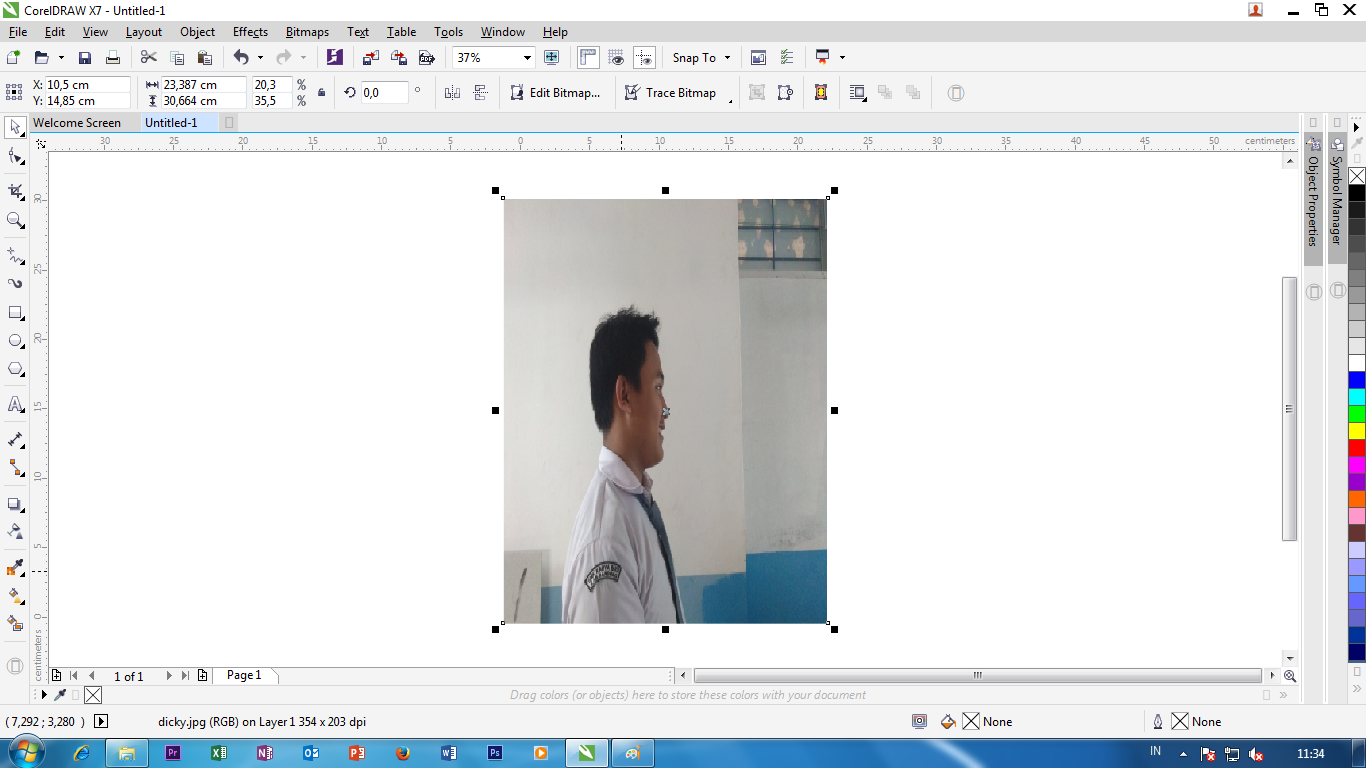 Membuat silhoute di corel draw (vektor) | DP_XBXIB_MULTIMEDIA