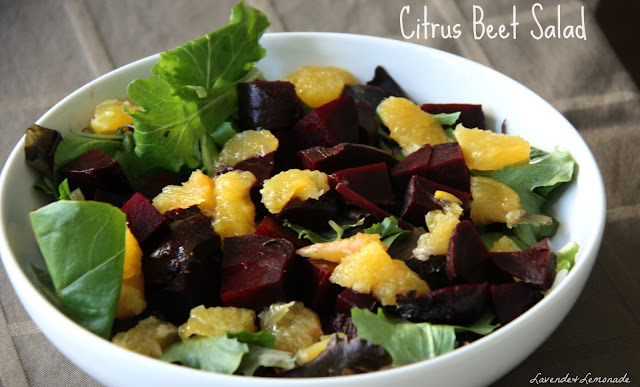 Citrus Beet Salad |Lavende and Lemonade