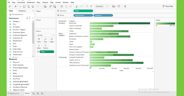 Tableau Desktop Fundamental Tutorial 2 : Creating Basic Visualization ...