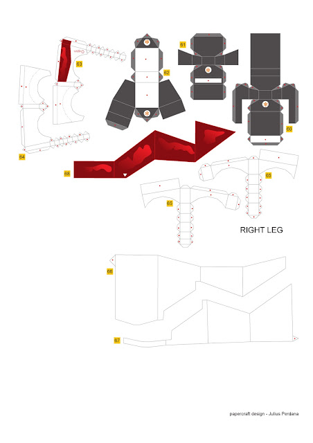 Geek's Republic: Unicorn Gundam by paper-replika [Part 4 Leg]