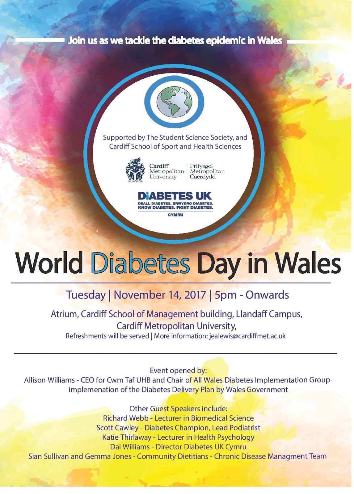World Diabetes Day Event Cardiff 2017 | Life, Sport and Diabetes - An ...