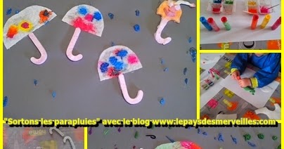 L'esprit vient en jouant: [Activité enfants] "Sortons les parapluies"
