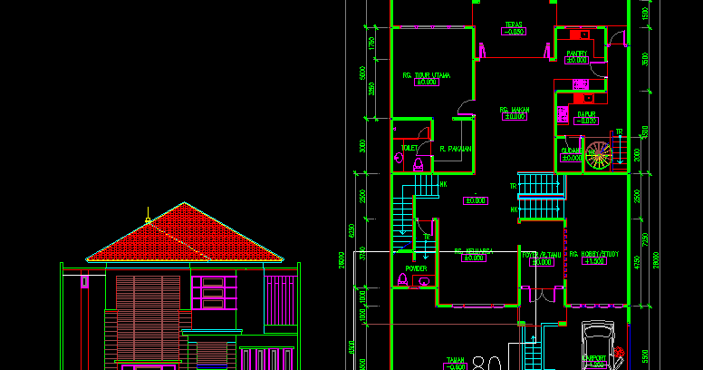 Konsep 36+ Gambar Denah Rumah Sederhana AutoCAD