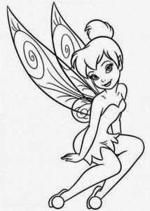 Coloring Pages: Tinkerbell Coloring Pages and Clip Art Free and Printable