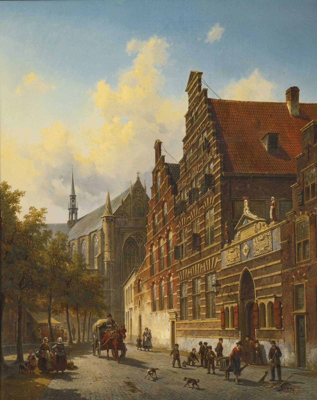 Jacques François Carabain | Romantic Cityscape painter | Tutt'Art ...
