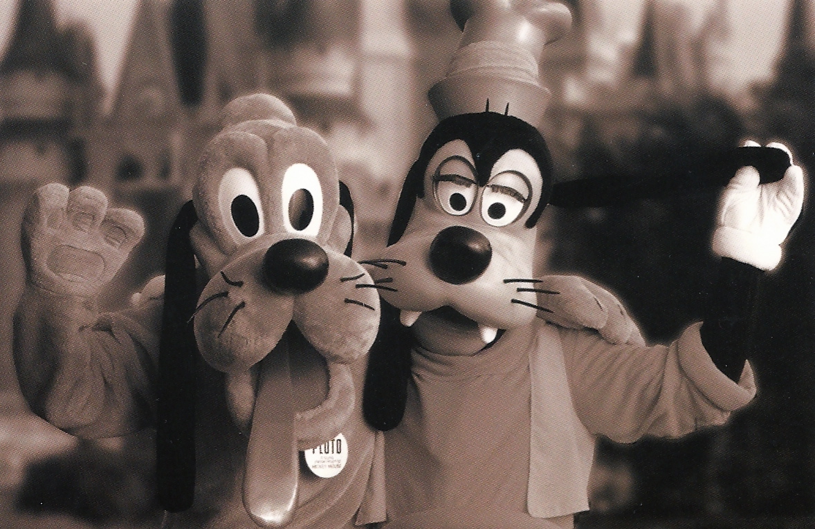 My Favorite Disney Postcards: Donald, Mickey, Pluto and Goofy