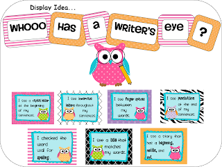 First Grade Glitter and Giggles: Whoooo Has a Writer's Eye?...