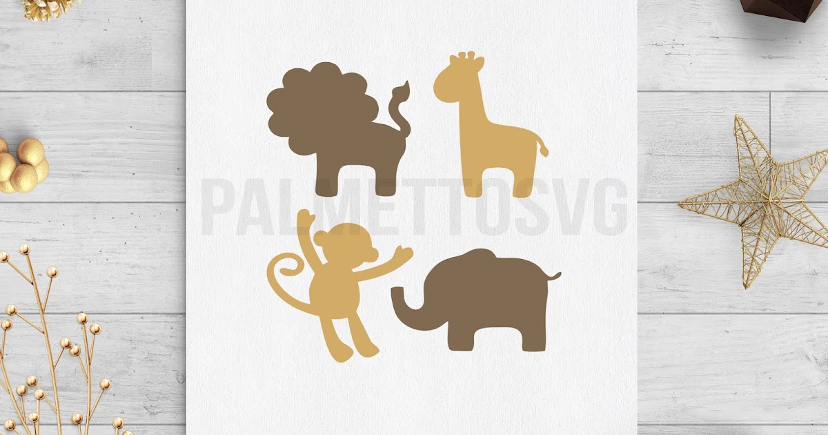 safari animals svg dxf silhouette cricut downloads | PalmettoSVG