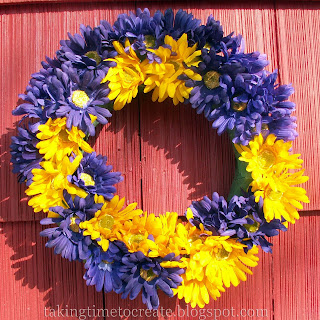 Taking Time To Create: Spring Wreath {For Around $15}
