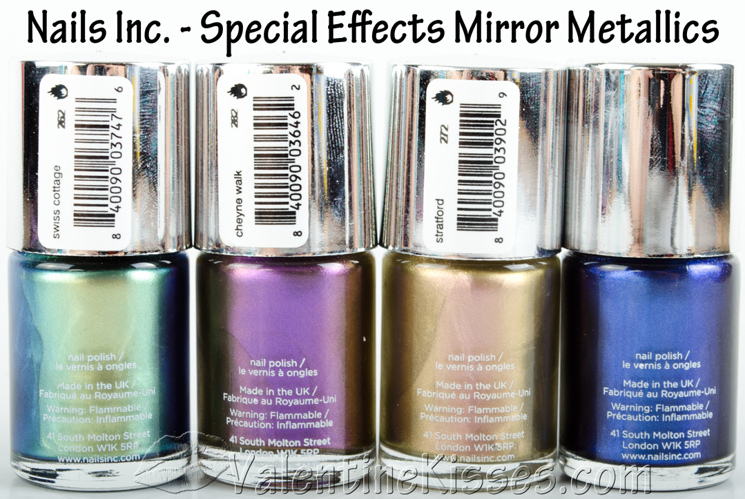 Valentine Kisses: Nails Inc. Special Effects Mirror Metallics - 4 ...