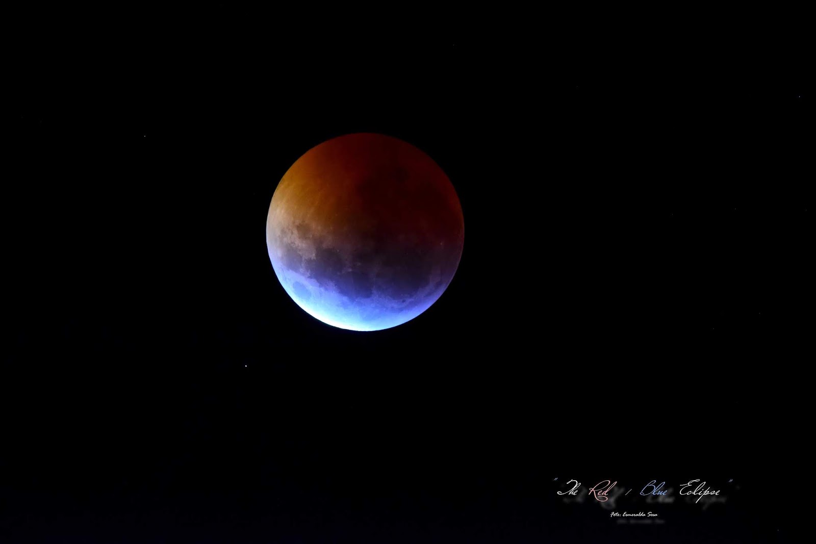 esplaobs: " THE RED / BLUE ECLIPSE " //// FOTO: ESMERALDA SOSA 21-01 ...