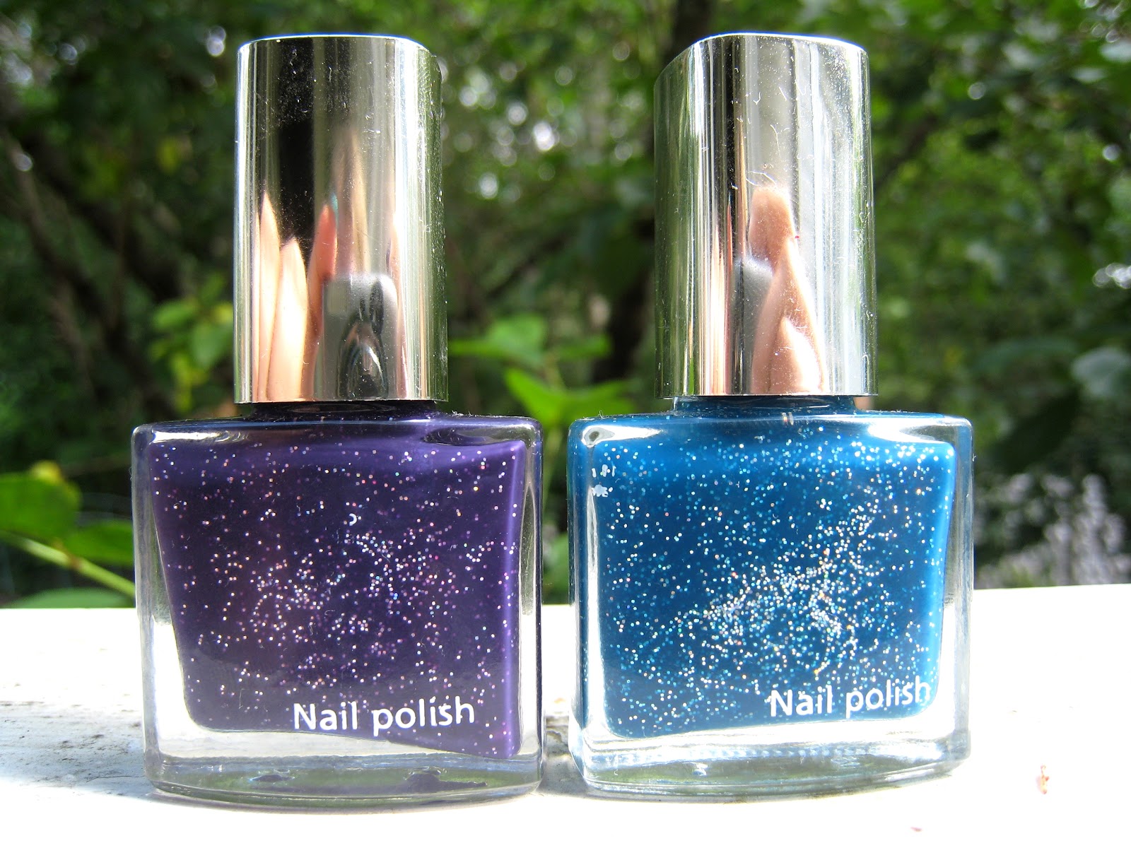 Purple Polish: Tiger Glitter Polishes