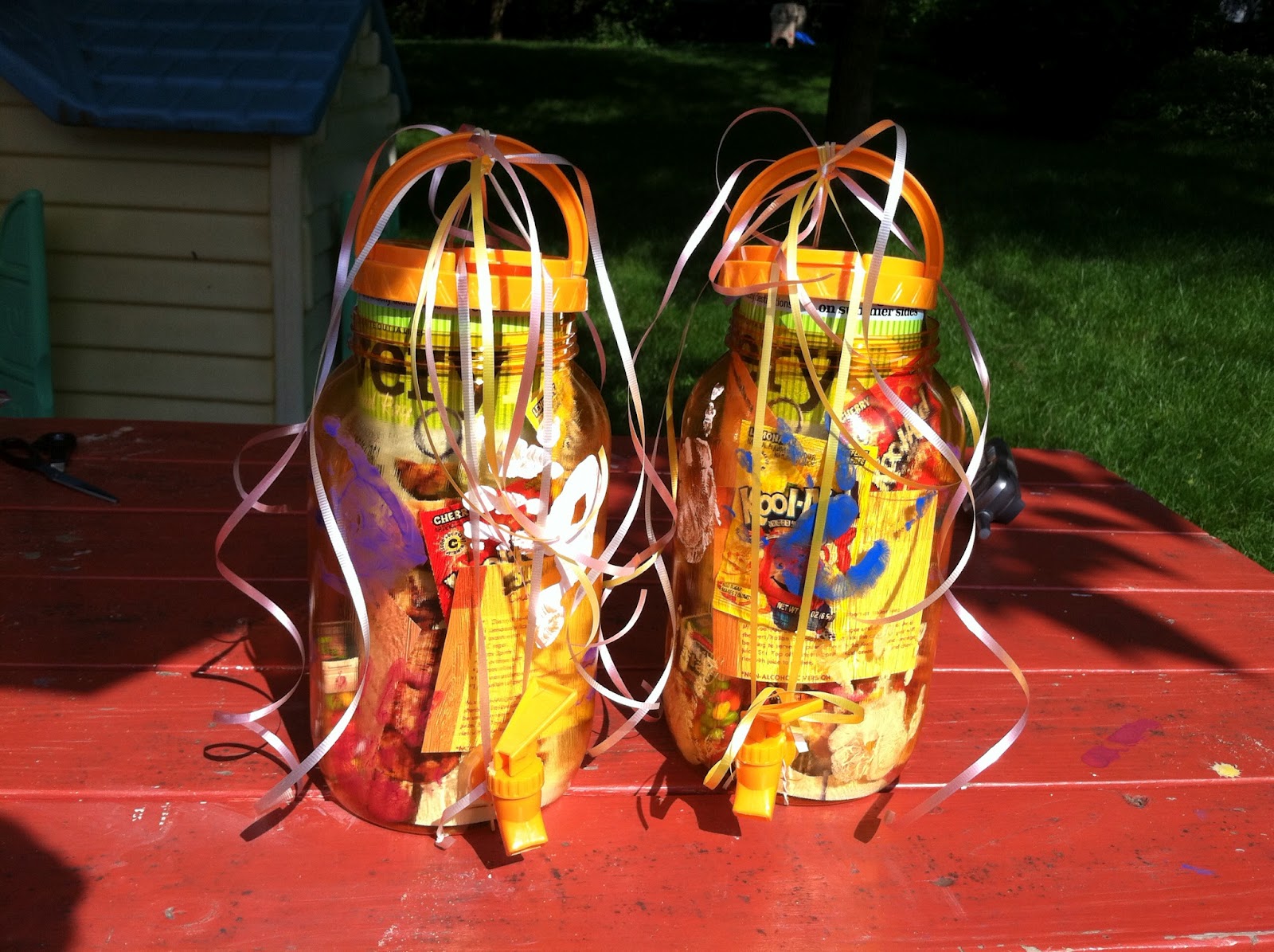 Dimpled Knuckles: 2012 Teacher Gifts--Hand Print Jugs w/ Summer Goodies