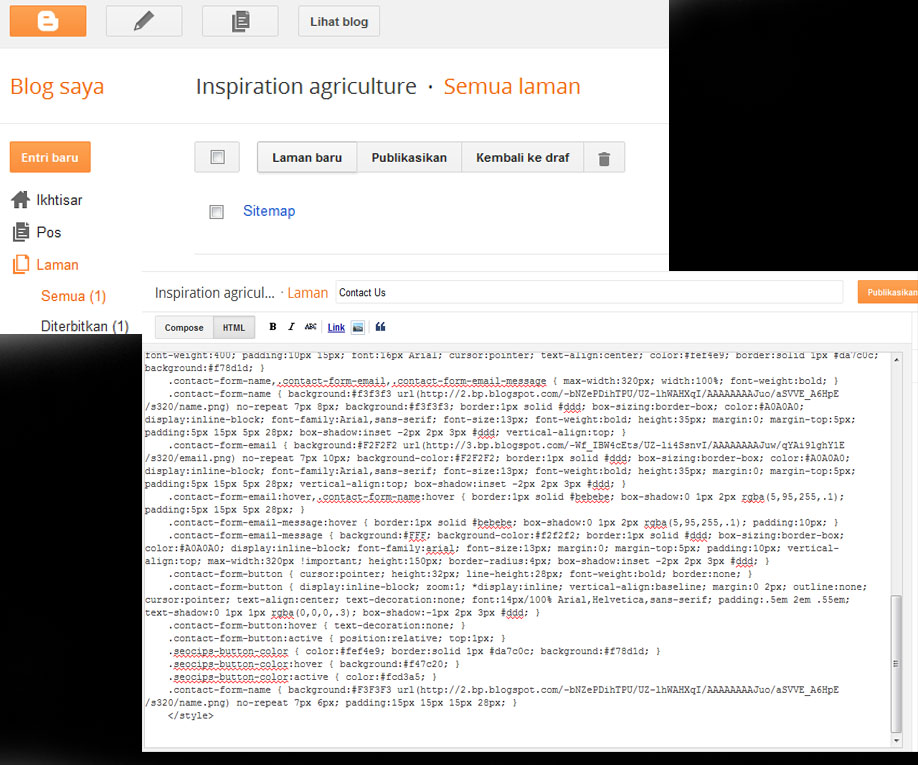 Cara membuat Formulir Kontak di Laman Blog | Jalantikus