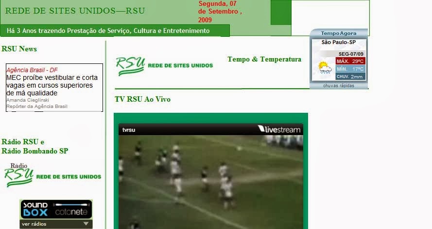 A história da Rede de Sites Unidos - RSU - Portal E5