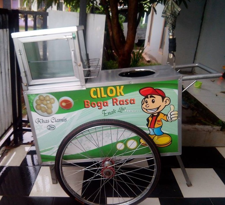 √ 47 Model Gerobak Cilok Modern Kekinian Cocok untuk Jualan Keliling ...