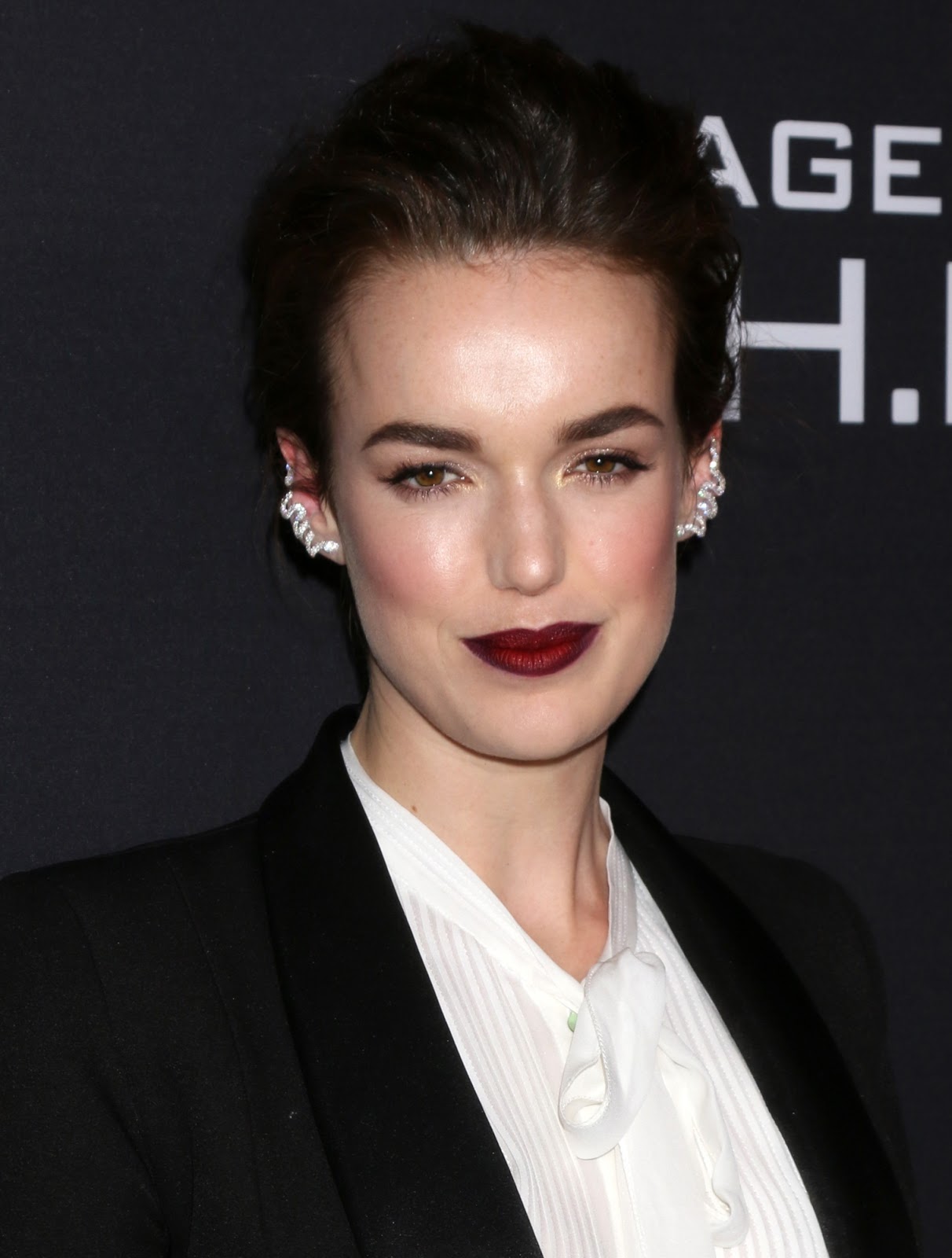 Elizabeth Henstridge // At The 100th episode celebration of ABC's ...