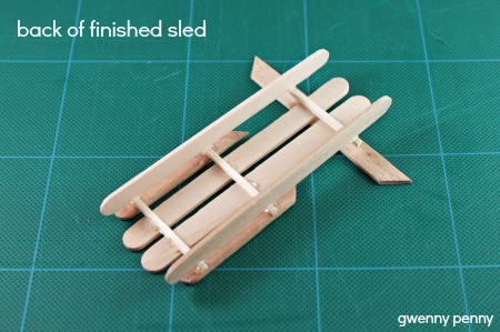 Gwenny Penny: Popsicle Stick Sled Ornament Tutorial