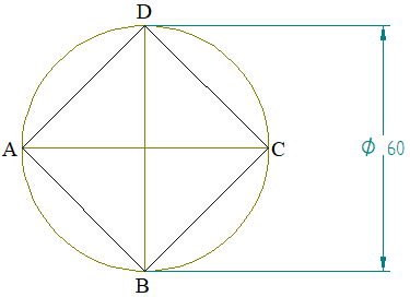 Square Inscribed in a Circle