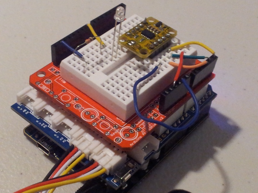 Arduino Basics: 3-axis accelerometer motion detector project