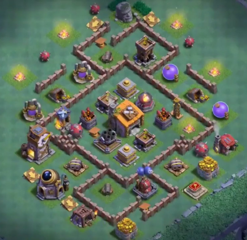 Strategi Jitu Base Aula Tukang Level 6 COC Update Terbaru - Taktik Top ...