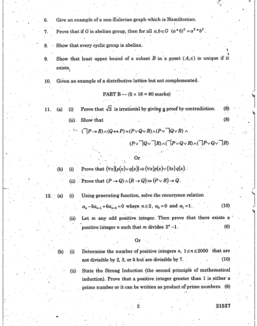 MA2265 Discrete Mathematics May June 2013 Question Paper - University ...
