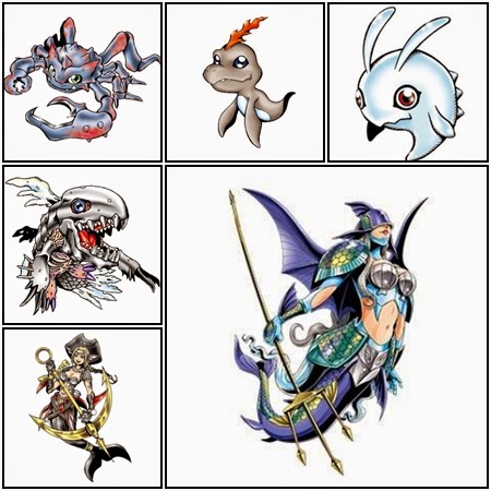 Crabmon Line AncientMermaimon ~ MEU×DIGIMON
