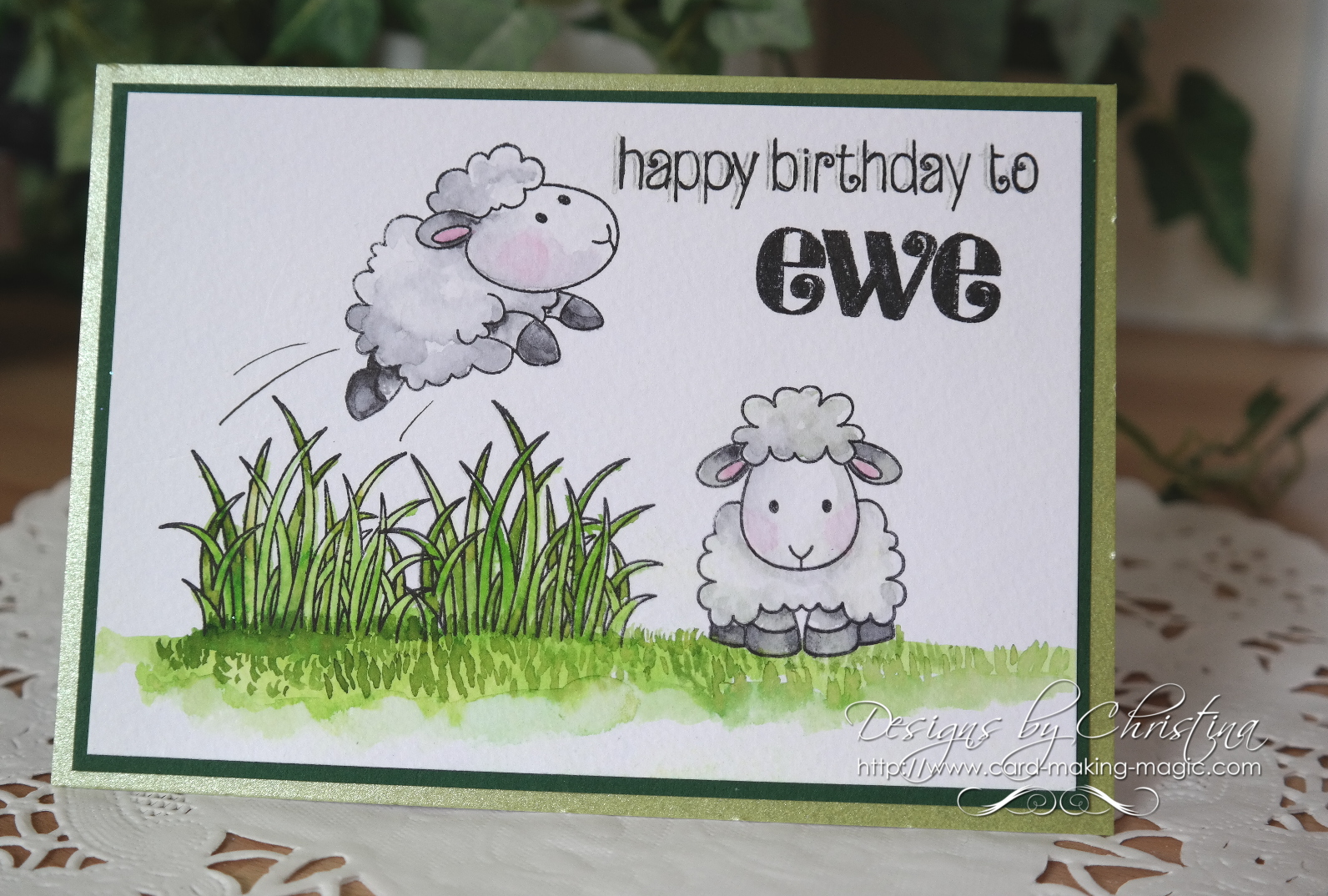 Flowers, Ribbons and Pearls: Water Colour Wednesday - Feeling Sheepish