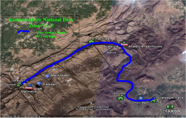 Ranthambore National Park: Zone Map