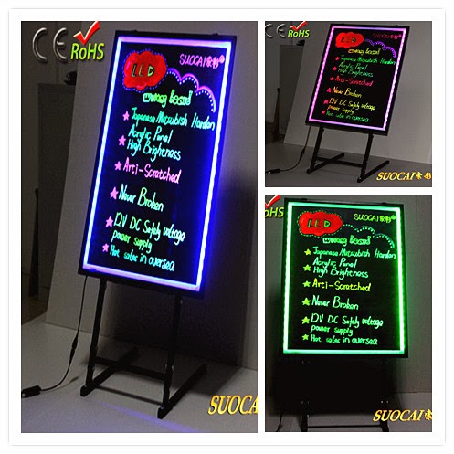 Sunlite Led Writing Board: Multi-color LED Lighted Writable Menu Board ...
