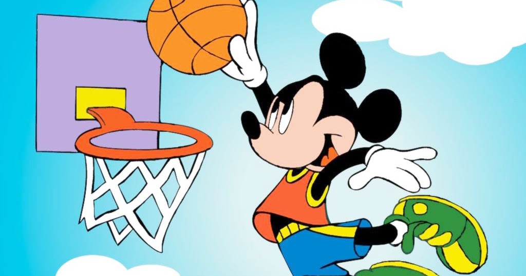 Sports Intelligence: SPORTS CARTOON: Mickey Mouse Plays Basket Ball