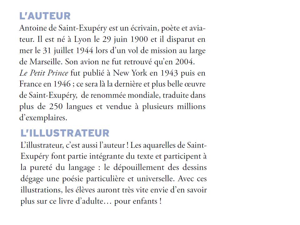 Niveau A2-B1: Le petit prince