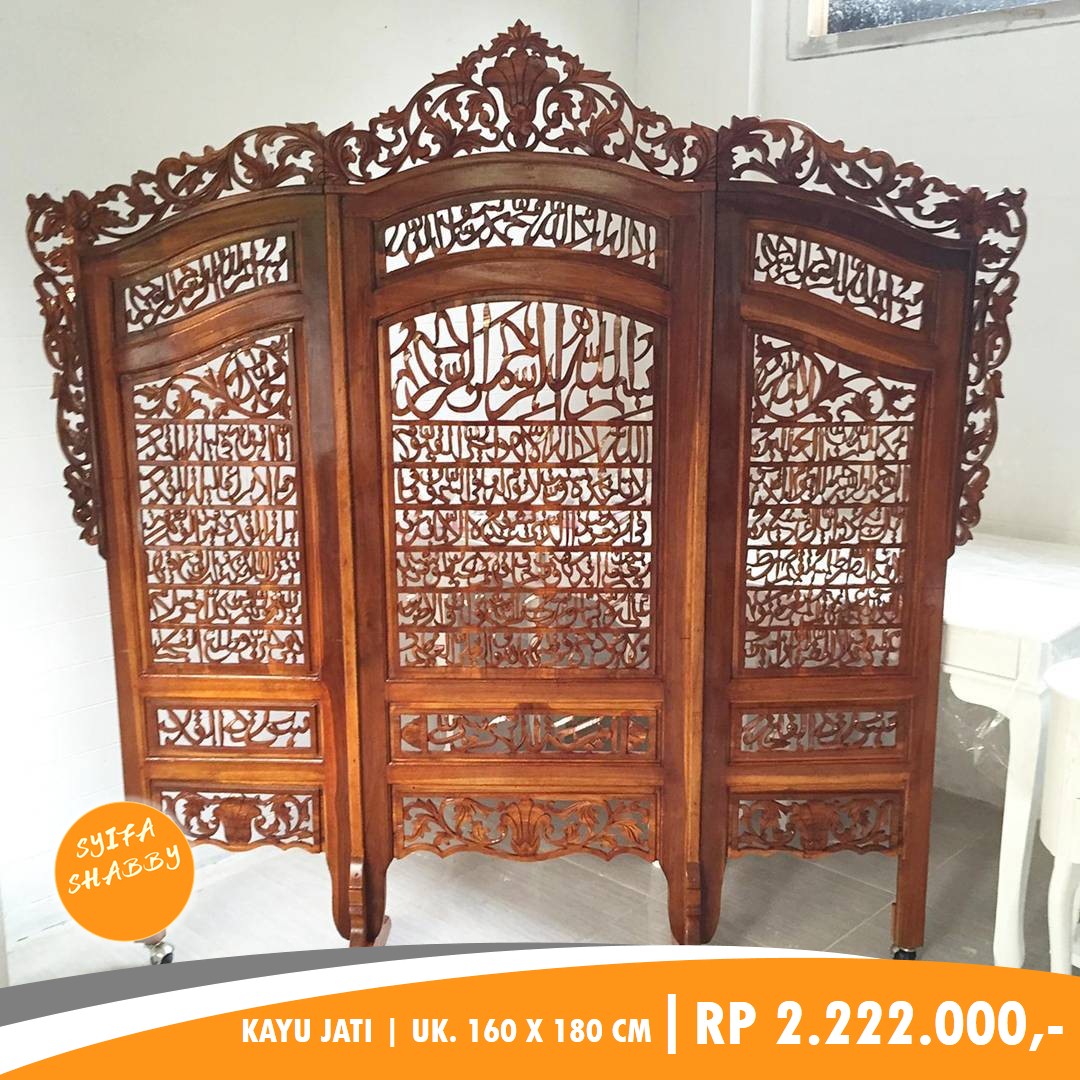 Koleksi Partisi atau Pemisah Ruangan - Syifa Shabby Craft Kayu Jati ...