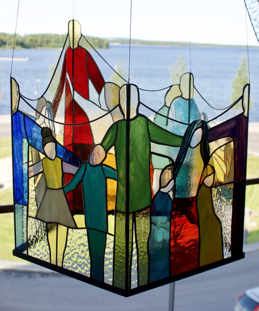 adstudio glaskonst: Skapelsens krona, glasskulptur