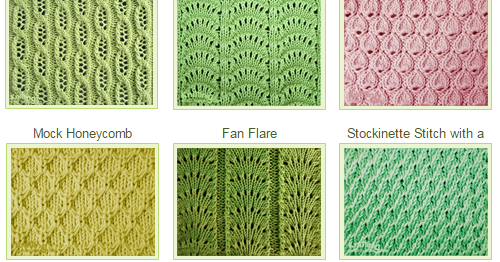 Knitting Stitch Library - Over 300 Patterns | Knitting Stitch Patterns