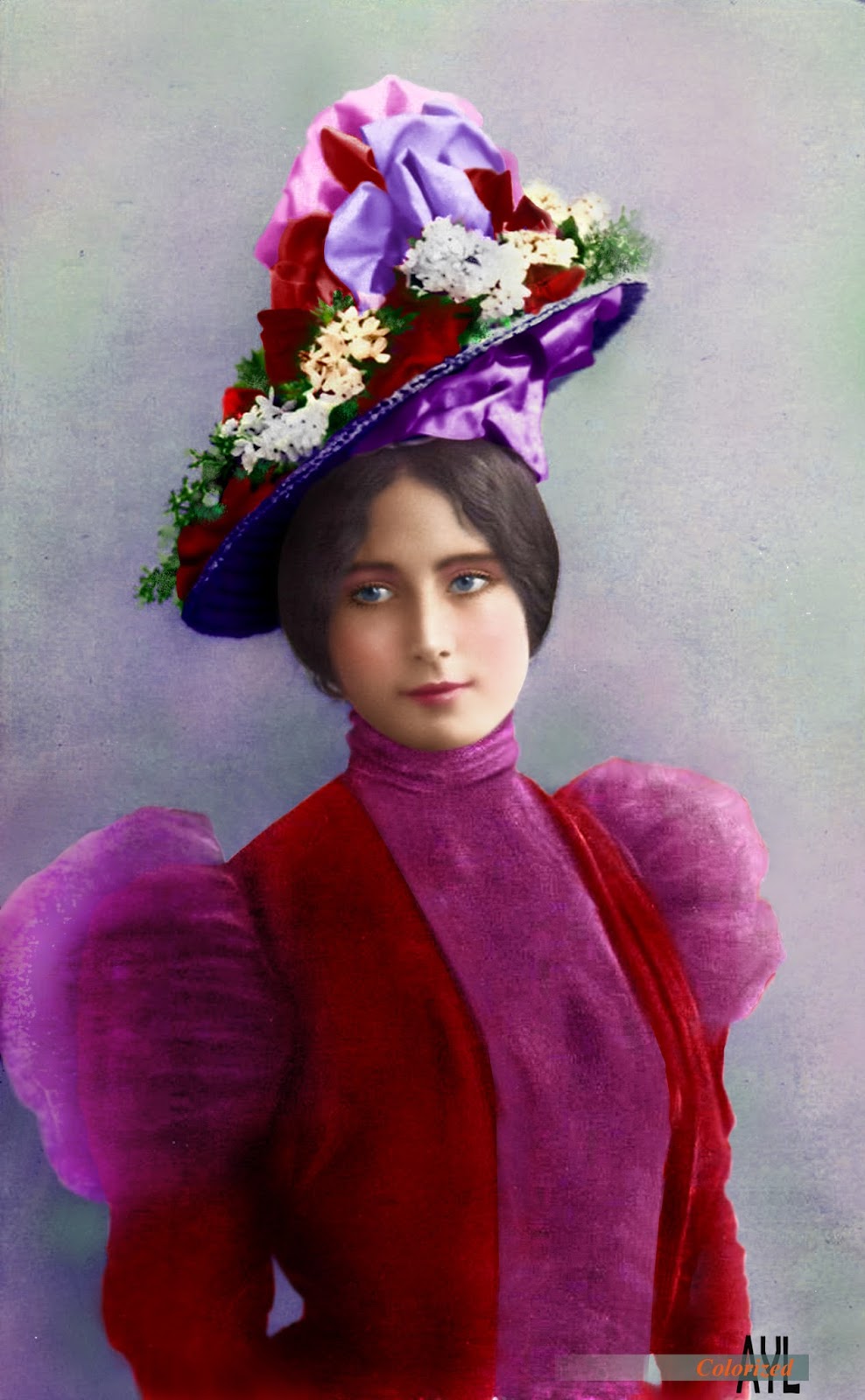 Colors for a Bygone Era: Colorized Cleo de Merode 1905