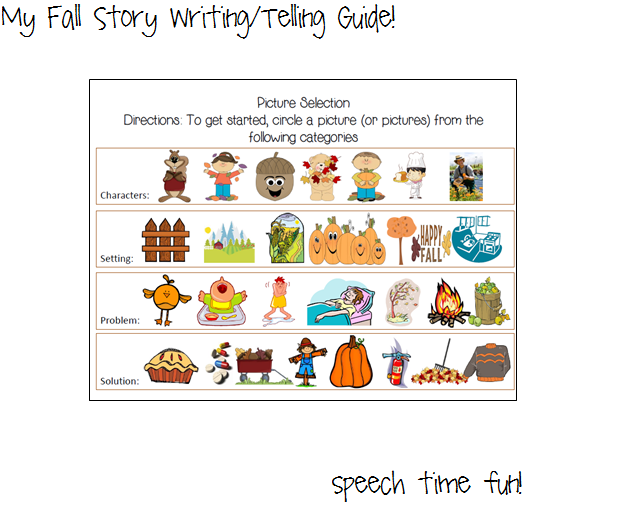 My Fall Storytelling/Writing Guide! (PLUS A WRITING ROUND-UP) - Speech ...