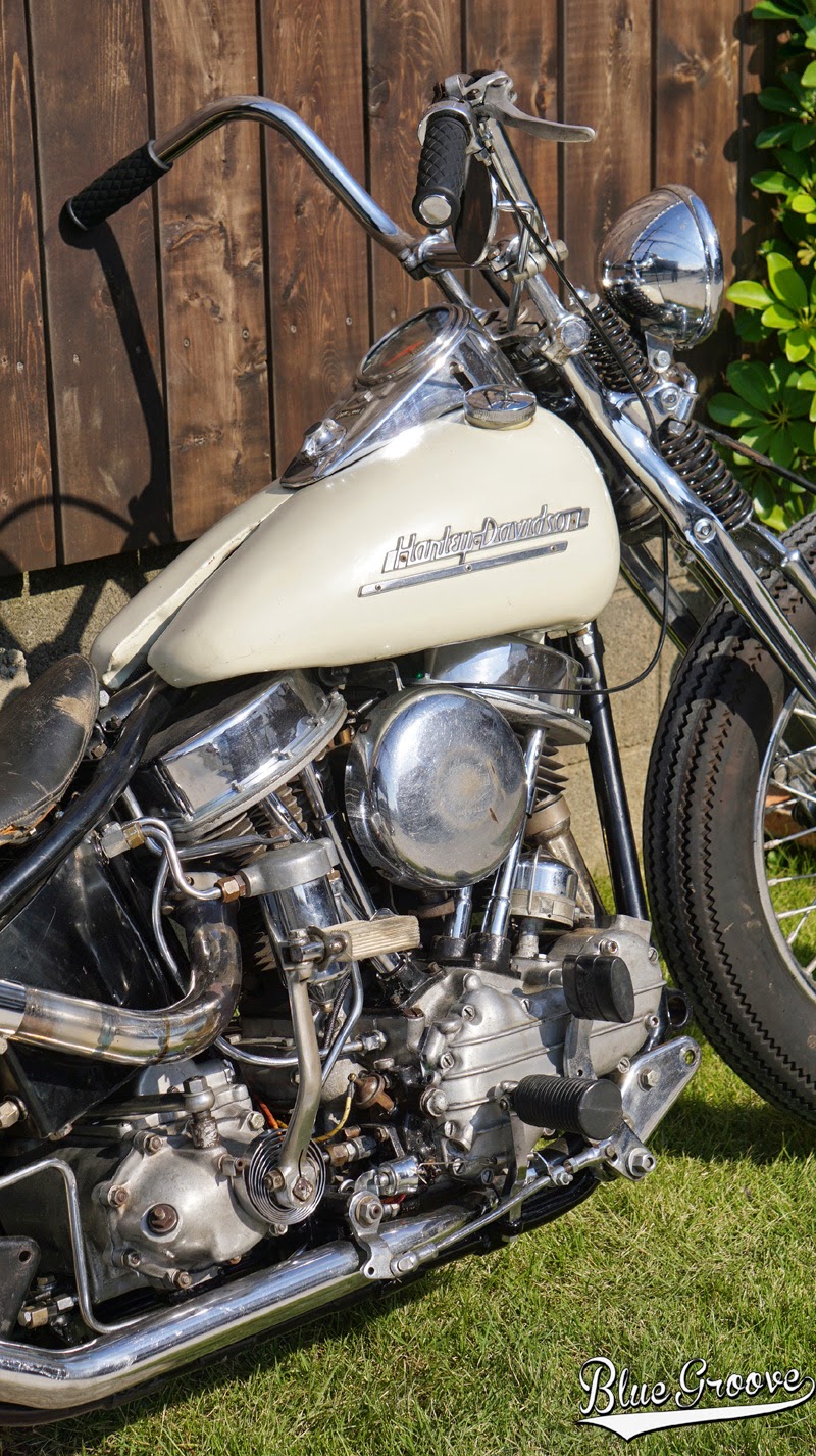 BLUE GROOVE SHOP BLOG: - SOLD - 55`PANHEAD FLH BOBBER