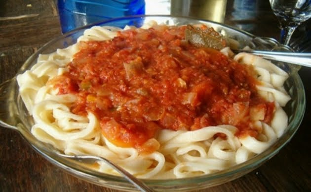 RECETAS PARA VOZ: Receta de Fideos con tuco