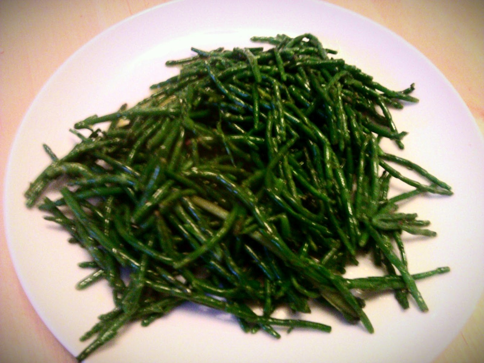 Everything Goes With Toast: Sauteed samphire