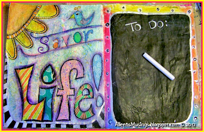 Aileen's Musings: Creating a Chalkboard Journal Page