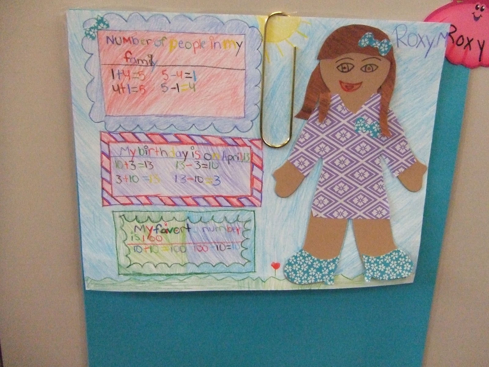 4th graders "Math About Me" Dolls | Fabulous Finch Facts