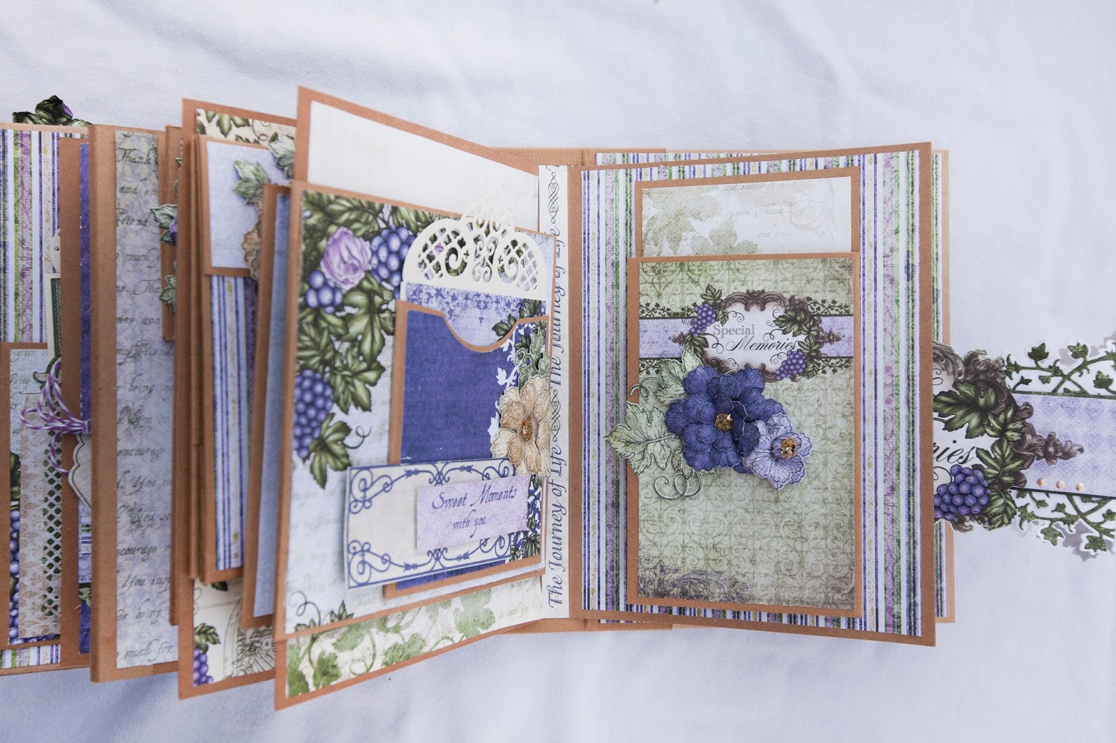 Leisha's Blog: Flip Fold album with Heartfelt Creations.