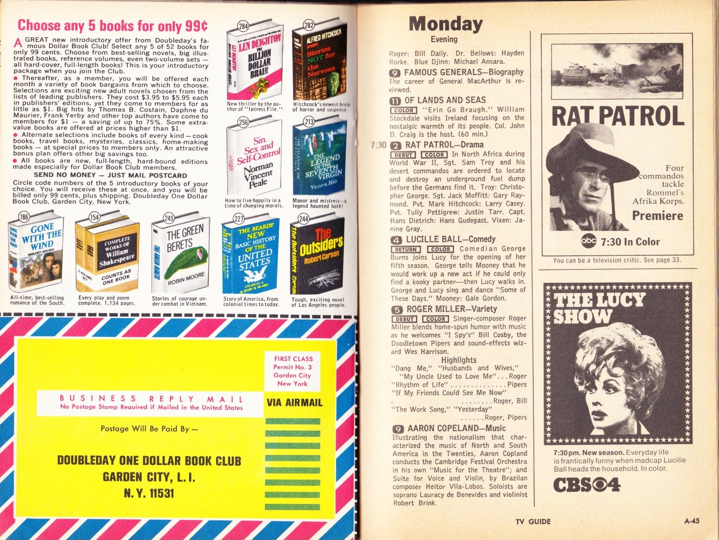 Garage Sale Finds: What was on TV September 10th through 16th, 1966 ...