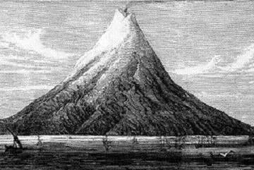 Leyenda del volcán krakatoa