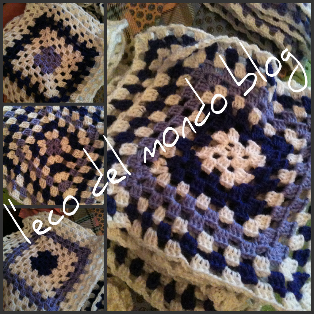 COPERTA DELLA NONNA UNCINETTO-COPERTA GRANNY SQUARE da L'ECO DEL MONDO ...